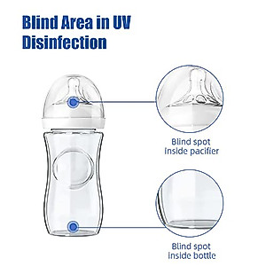 Baby Bottle sterilizer Microwave Steam Sterilizer for Baby Bottles, Pacifier, Breast Pumps Accessories, Large Capacity, 99.99% Disinfection in 2 Mins