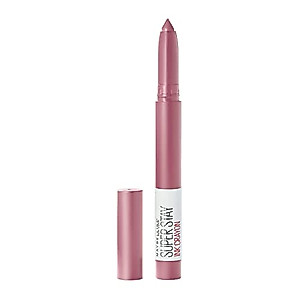 Maybelline Super Stay Ink Crayon Lipstick Makeup, Precision Tip Matte Lip Crayon with Built-in Sharpener, Longwear Up To 8Hrs, Seek Adventure, Warm Pink, 1 Count