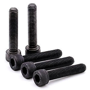 25 Pcs M6-1 x 40mm Socket Head Cap Screws, 12.9 Grade Alloy Steel, Black Oxide Finish, DIN 912, Full Thread, Hex Drive Socket Cap Bolts for Automotive, CNC, Industrial