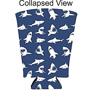 Shark Pattern Pint Glass Coolie