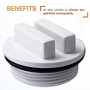 Canamax SP1022C Pool Filter Drain Plug Premium Replacement Part Compatible with Hayward Pentair Pool Filter - Pack of 7