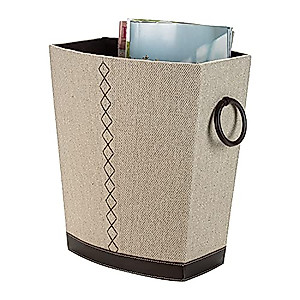 Organize It All Multi-Purpose Basket | Dimensions: 8" x 13.5" x 12" | Open Top | Great Storage | Home Organization | Handles for Easy Movement | Great for Office | Living Room | Beige