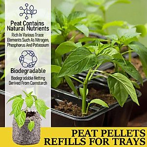Legigo 100 Pcs 30mm Seed Starter Peat Pellets Pods for Seedlings- Compressed Seed Starting Pellets Seed Starter Pods Plugs Soil Peat Pods for Starting Seeds, Garden Planting Herb Flower Vegetables