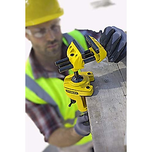 Stanley 1-83-069 MaxSteel Multi Angle Hobby Vice, Yellow/Black