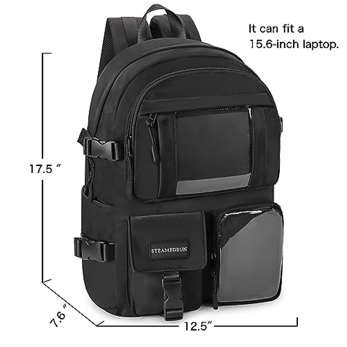 STEAMEDBUN Kawaii Backpack Cute Aesthetic Backpack for Girls,Ita Backpack with Inserts for School (without pins)