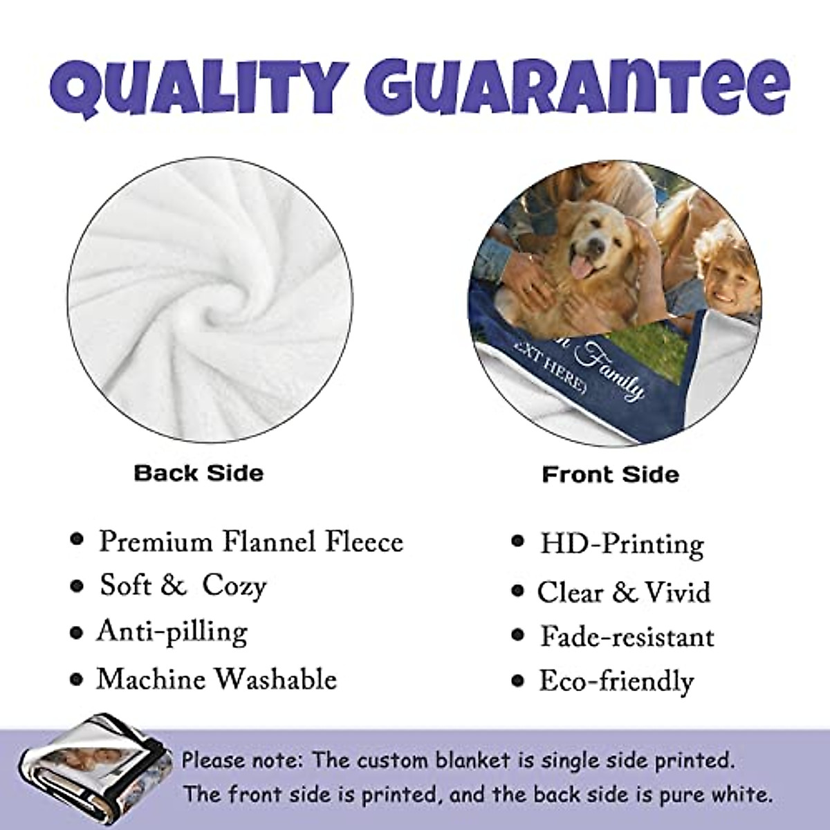 Mothers Day Custom Blankets with Family Photos Personalized Picture Throw Blankets Customized Family Blanket with Photo Blanket Birthday Gifts for Family Mom Mother Grandma Nana Dad Adult Kid 50x60