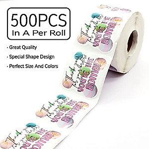 Thank You for Your Order Bomb Stickers,Thank You Stickers,Handmade Stickers,Small Shop Stickers,Envelopes Stickers for Small Business, Online Retailers,Handmade Goods,500 Labels Per Roll
