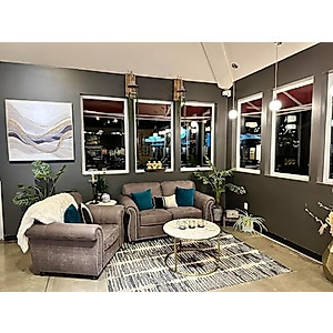 LARTEEN 3 Pack Alabaster White Glass Lamp Shade Cover Replacement for Lighting Fixture, 5.9" Diameter Round Globe Shade for Chandelier Pendant Light Wall Sconce, 1-5/8 inch Fitter Opening