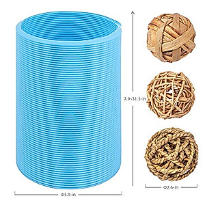 Niteangel Fun Tunnel with 3 Pack Play Balls for Guinea Pigs, Chinchillas, Rats and Dwarf Rabbits (Blue)