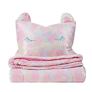 My World Rainbow Sweetie 2-Piece Comforter Set, Multi, Twin XL, Pink Tie Die