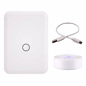 SLNFXC Portable Label Maker Wireless Bluetooth Label Printer for Phone Office Home Name Tape Sticker