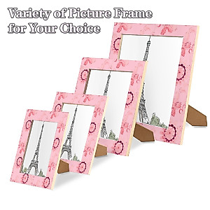 POFATO Red Sunflower Flower 8x10 Picture Frame Wood Photo Frame for Tabletop Display Wall Mount Picture Frame Display 8 x 10 Inch Photo Wall Decor Home Gift Frames