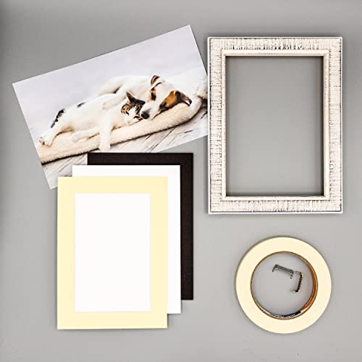 24x36 Mat for 20x30 Photo - Precut Soft Yellow Picture Matboard for Frames 24 x 36 Inches - Bevel Cut Matte to Display Art 20 x 30 Inches - Acid Free Pack of 10 MATS with Backing Boards & Clear Bags