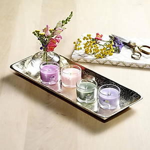 Yankee Candle Signature Votive Mini Candle Jar, Lemon Lavender Scent, Natural Soy Wax Blend Candle with Natural Fiber Wick, 1.3 OZ Glass Jar (Pack of 6)