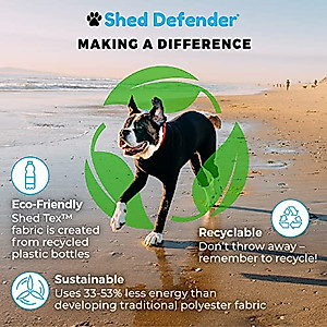 Shed Defender Sport Dog Onesie - Seen on Shark Tank, Shedding Bodysuit for Dogs, Anxiety Vest, Calming Shirt, Hot Spots, Allergy Tick & UV Protection, Recovery Suit, Full Body Shed Suit, Vet Approved
