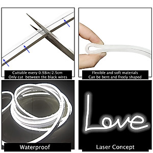 Blikshin LED Vanity Mirror Lights, Hollywood Style Makeup Lights, 10FT/6000K/Dimmable/12V Adapter/Self-Adhesive Strip Lights for Mirror, Lighting for Makeup Vanity Table & Bathroom Mirror