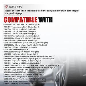 Ignition Coil Pack Replacement for 1991-2007 V6 4.0L Ford Explorer Ranger Mustang Explorer Mercury Mountaineer Mazda B3000 B4000 91 92 93 94 95 96 97 98 99 2000 2001 2002 2003 2004 2005 2006 2007