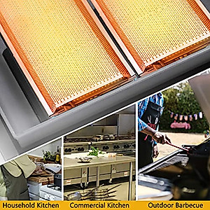 Ceramic Infrared Searing Burner for Blaze Grills, Stainless Steel 14,000 BTU,Upgrade Accessory Part Replaces Left Side Burner of Blaze Gas Grills