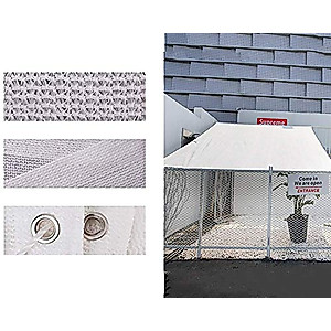 White Balcony Privacy Fence Screen Screening Cover, Screen Cover for Outdoor Shade Sun Protection Windscreen, Mesh Fabric 80% Blockage (Size : 4Mx6M)