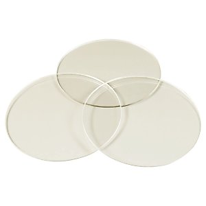 LITKO Circular Miniature Bases, 80mm, 1.5mm Clear (3)