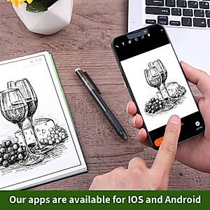 A5 Black Reusable Digital Notepad Eco Friendly Spiral Notebook with Erasable Pen, Sticky Notes and Microfibre Cloth