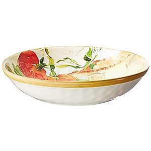 Certified International Corp Piazzette Serving/Pasta Bowl 13" x 3", Multicolor