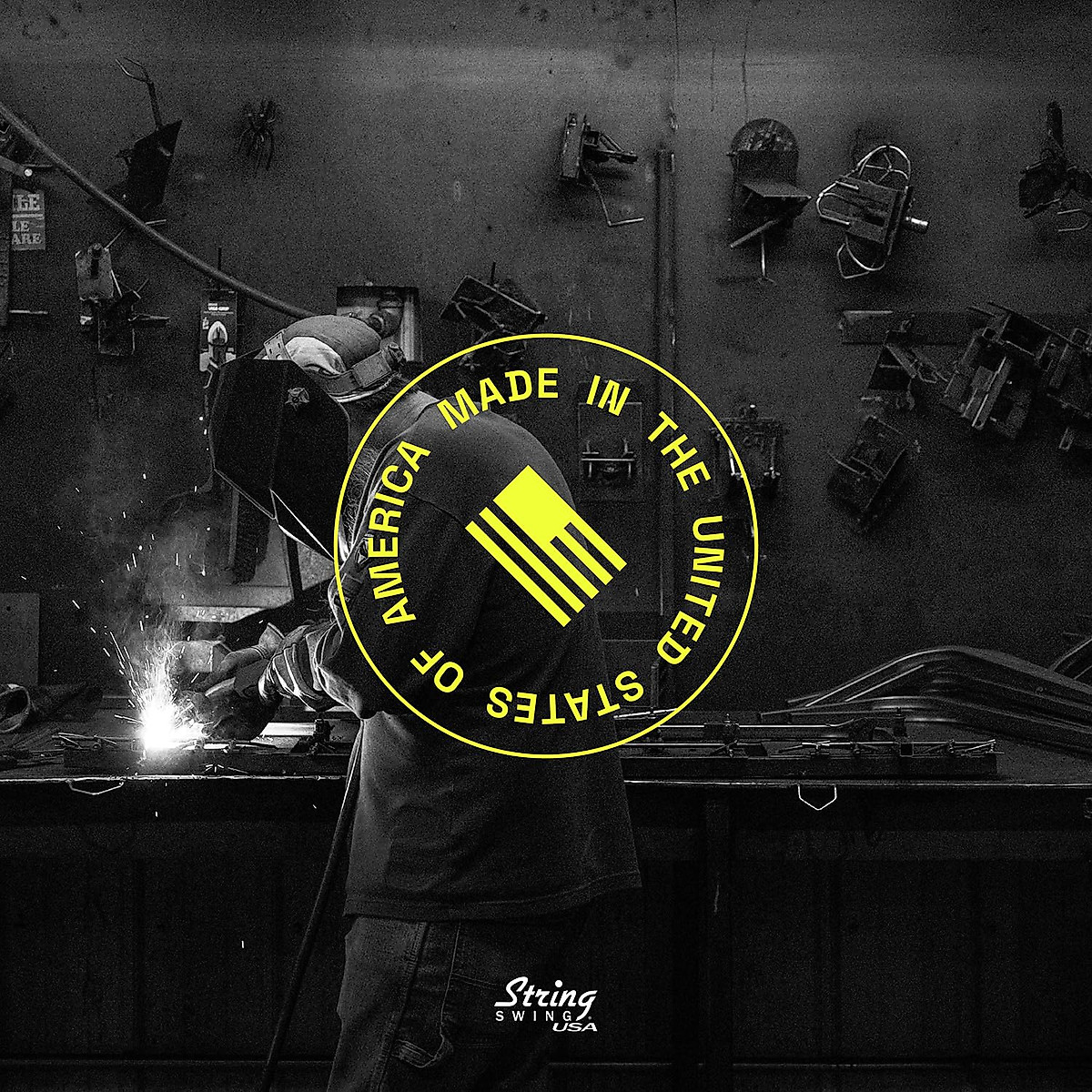 String Swing Ukulele Wall Mount Stand for Mandolin Uke Concert Pineapple Soprano Tenor and Baritone Compatible Case Alternative Kit for Home or Studio – Cherry Hardwood