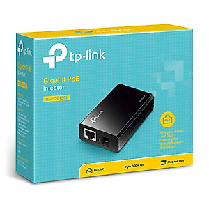 TP-LINK TL-PoE150S PoE Injector Adapter, IEEE 802.3af compliant, up to 100 meters (325 Feet) (Renewed)
