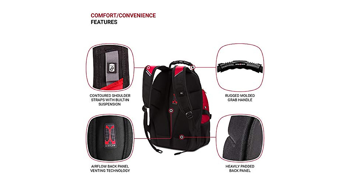 SwissGear 1900 ScanSmart TSA Backpack for 17-Inch Laptops
