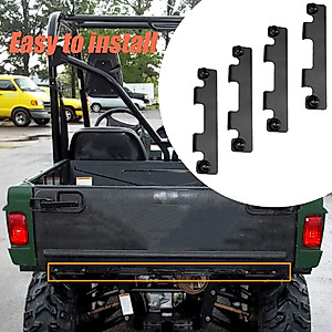 Automkt Gate Tailgate Hinge Plates and Screws YAM-TAILG-at-HP Fits for Yamaha Rhino 2006-2009 450 YXR450F 2004-2007 660 YXR660F 2008-2013 700 YXR700F