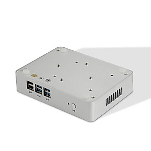 KINGDEL Mini Computer, Fanless Nettop with Celeron N3150/J3160/J4125 Quad Core 2.08GHz CPU, 4GB RAM 256GB SSD, 2*LAN, 2*HD, 4*USB 3.0