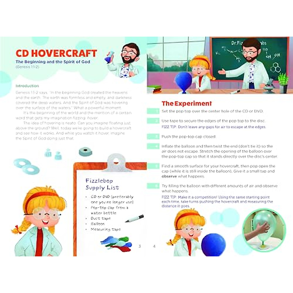 Faith and Science with Dr. Fizzlebop: 52 Fizztastically Fun Experiments and Devotions for Families