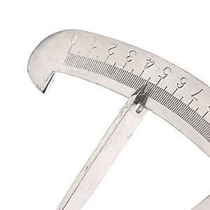Stainless Steel Inside Calipers Gauge Measuring Caliper 0-10mm Rubber Sheet for Diamonds Jewelry Stones Measure Tools