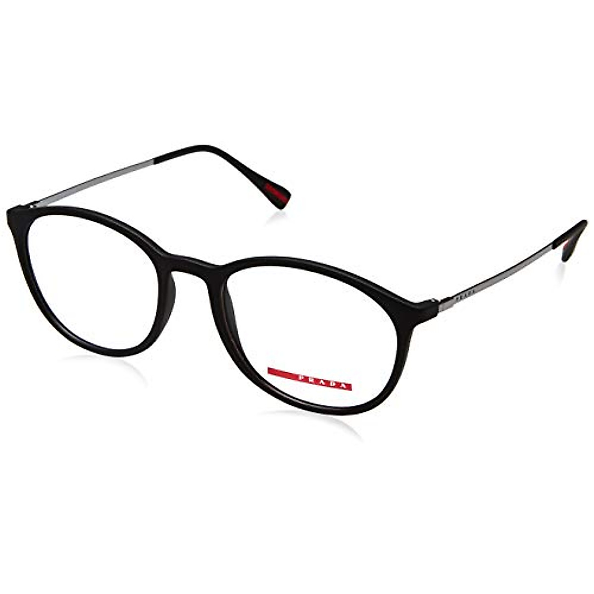Prada Linea Rossa PS 04HV Men's Eyeglasses Black Rubber 53