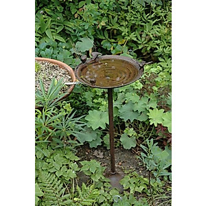 Esschert Design USA FB91 Cast Iron Standing Birdbath