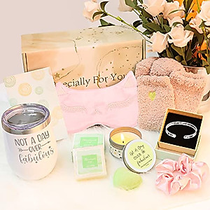 Birthday Gifts for Women - Gift Basket for Best Friend Sister Mom Daughter Grandma - Happy Birthday Graduation Christmas Thank you Gifts Box for Her - Unique Relaxing Gifts Ideas