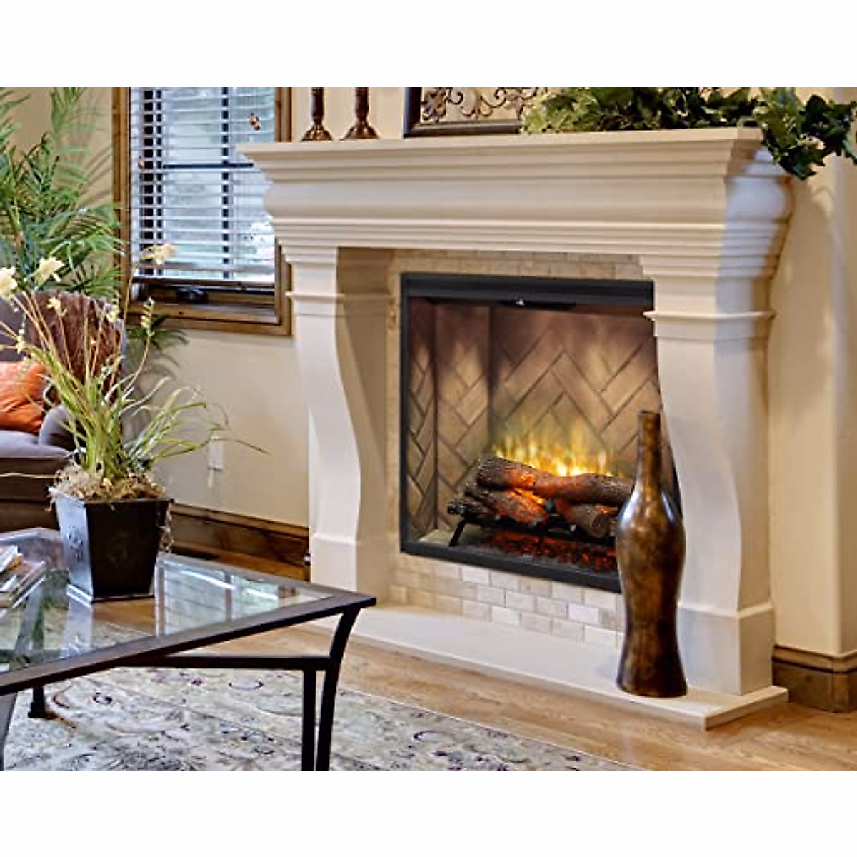 Dimplex Revillusion® 36" Portrait Built-In Firebox (Model: RBF36P), 4435/6739/8786 BTU, 120/208/240 Volt, 1375/1975/2575 Watt, Herringbone
