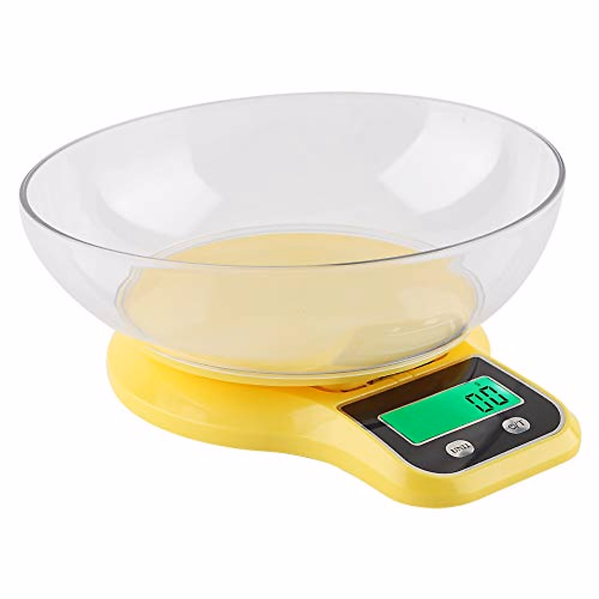 Food Scale with Bowl B21LW,Digital Food Scale with LCD Display Food Scale Kitchen Food Scale Digital Cooking Multifunction Weight Scale with Bowl (Yellow)