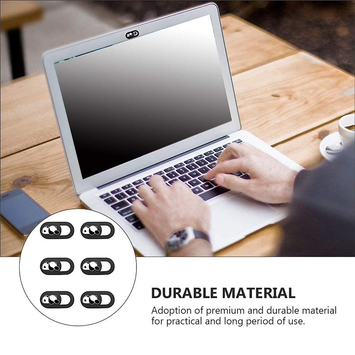 Mobestech Computer Camera 6Pcs Laptop Camera Cover Cartoon Slide Laptop Webcam Cover Slide Web Cam Privacy Cover Camera Sticker for Laptop, PC, and More Accessories Laptop Stickers