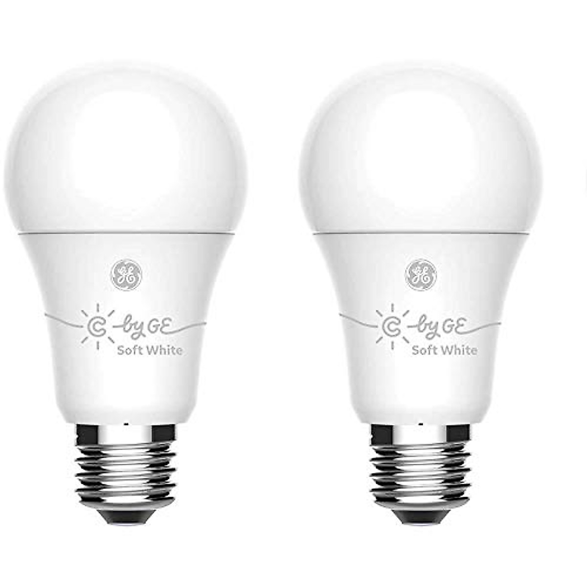 GE Lighting CYNC Smart LED Light Bulbs, Bluetooth and Wi-Fi Enabled, Alexa and Google Assistant Compatible, Soft White (2 Pack) Packaging May Vary