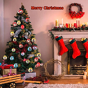 2021 Newest Christmas Dog Collection Shatterproof Ball Ornaments with Twinkling Lights, Beautiful Decorative Hanging Pendants for Home Garden Patio Indoor and Outdoor Decorations 3 Pack