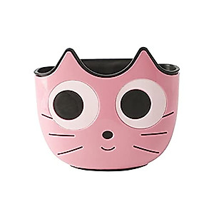 LuckyBamboo Sink Sponge Holder Hanging, Cute Gadgets Basket with Buckle for Kitchen, Bathroom, Workplace Organizer (Bule+Pink 2Pack)