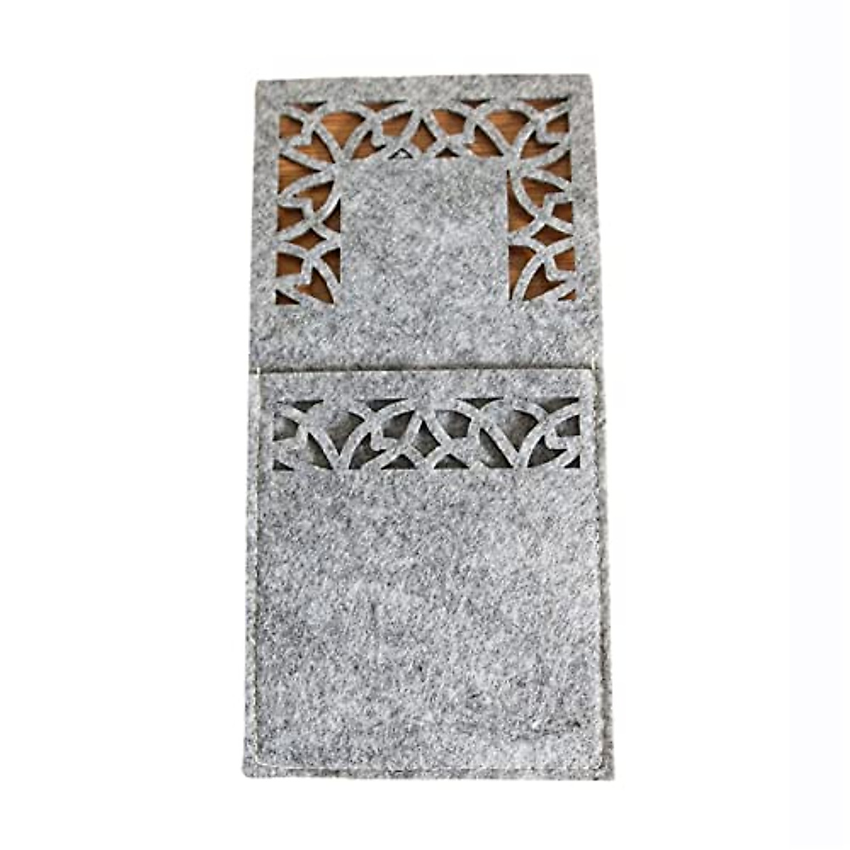 QXPDD Fabric Utensil Holders Silverware Cutlery Pouch Forks Bag Spoon Cover Decorative Table Supplies for Vintage Wedding Parties,Grey