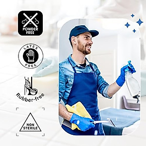 PENTAGON SAFETY EQUIPMENT 5 mils Disposable Gloves Latex Free | 100pcs | Heavy Duty Nitrile Gloves | (Sizes M-2XL)