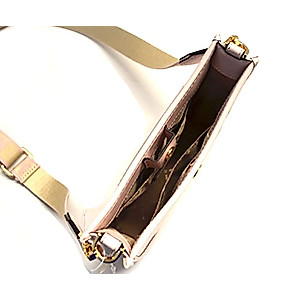 Michael Kors Briley Small Messenger Crossbody Bag Purse Handbag (POWDER BLUSH MULTI)