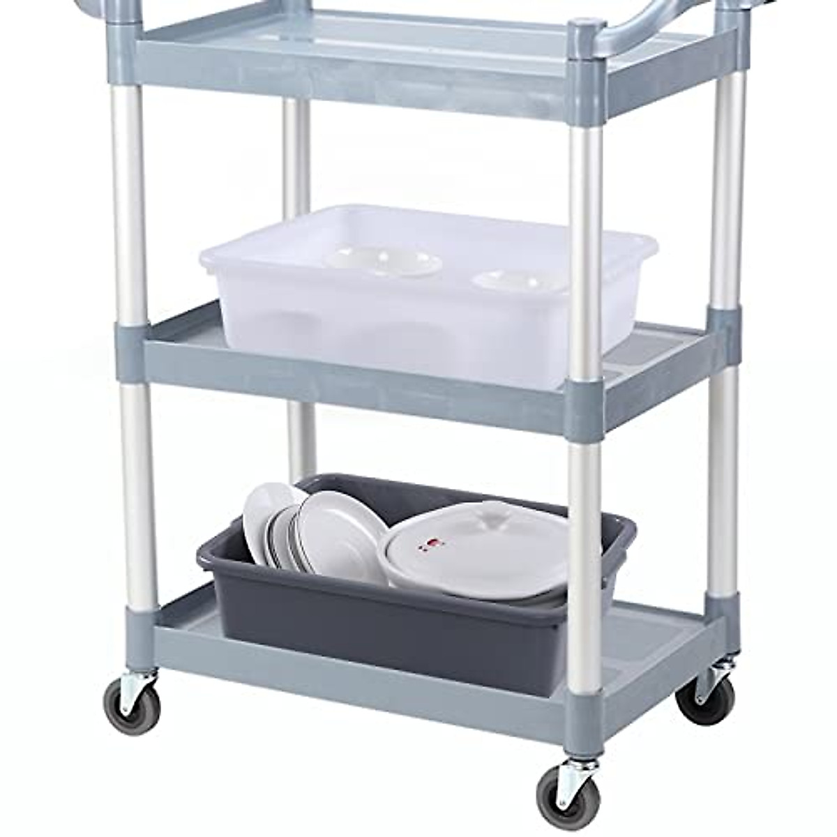 Innouse Small Commercial Bus Tub Box, 8 Liter Plastic Utility Bus Box, 4-Pack