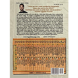 The 42 Precepts of Maat and Their Foundation in the Philosophy of Righteous Action