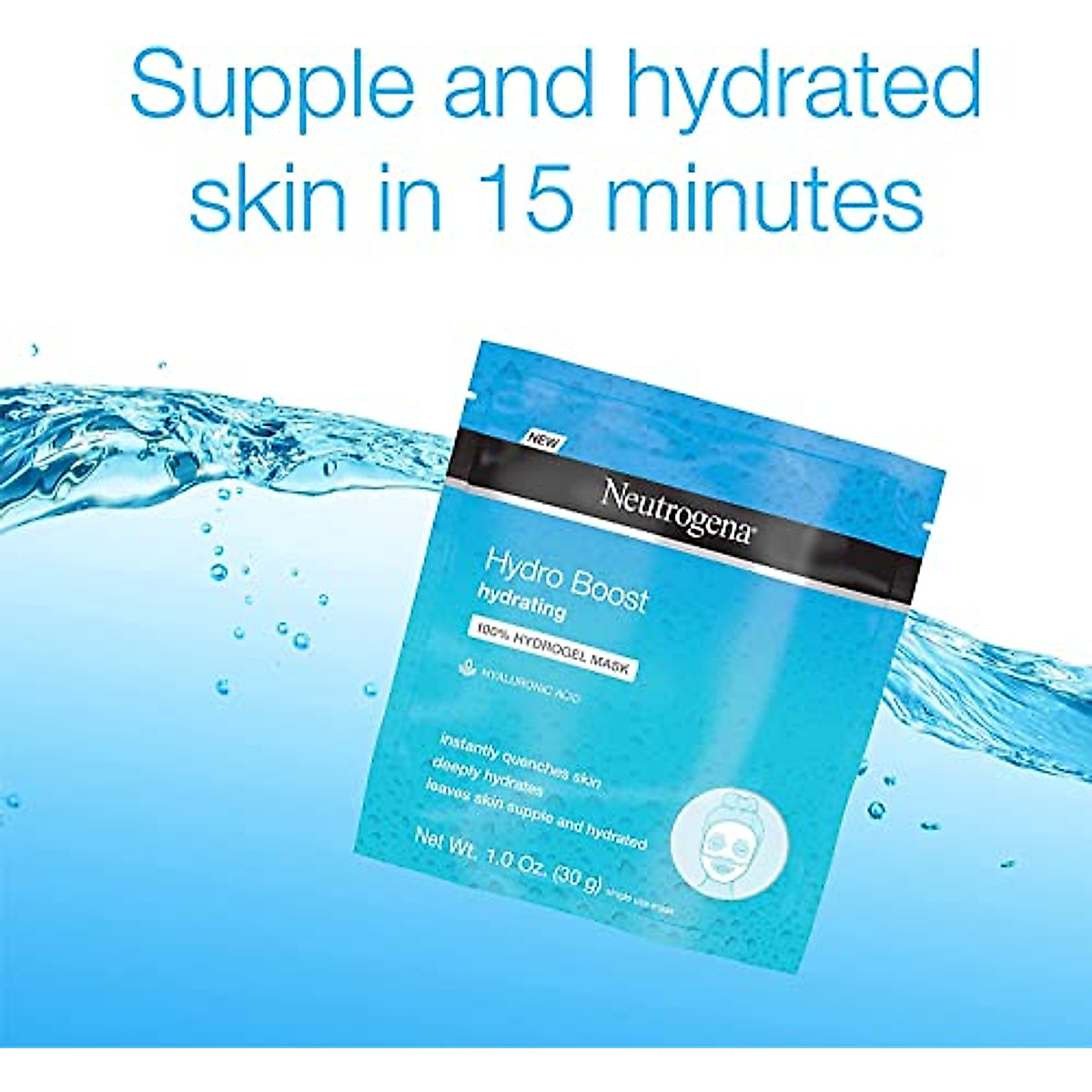 Neutrogena Hydro Boost and Hydrating Hydrogel Mask, 1 Ounce Each (10)