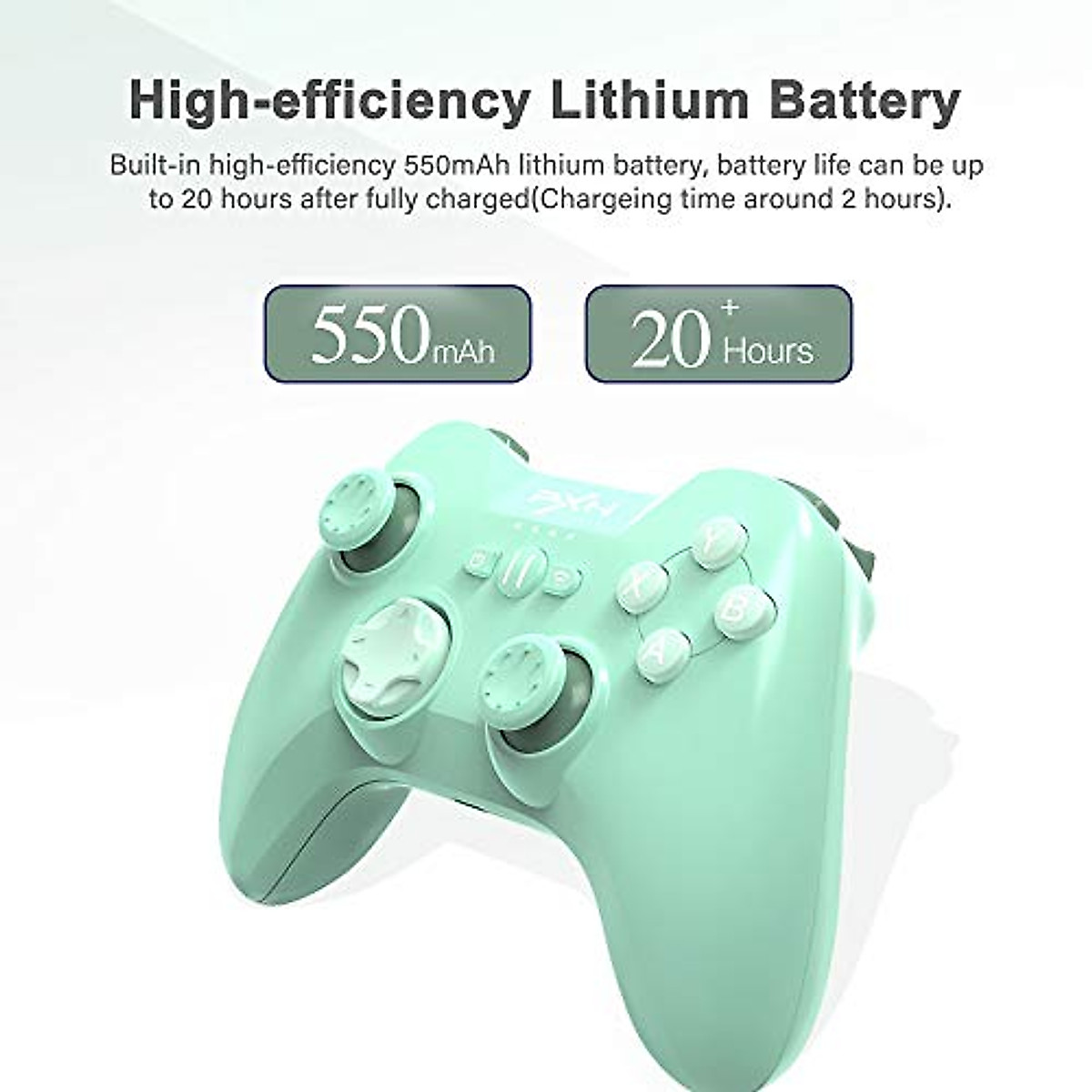 PXN Mfi Game Controller for IPhone Speedy(6603) IOS Gaming Controllers for Call of Duty Gamepad with Phone Clip for Apple TV, Ipad, IPhone (Green)