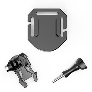 MOLLE Tactical Vest Base Connection Mount Hanging Buckle Molle Mount with 360 Degree Rotate Screw Swivel Mount Helmet kit for GoPro Hero 11 10 9/8/7/(2018)/6/5/4 Black,Hero 3+,DJI Osmo Action,AKASO